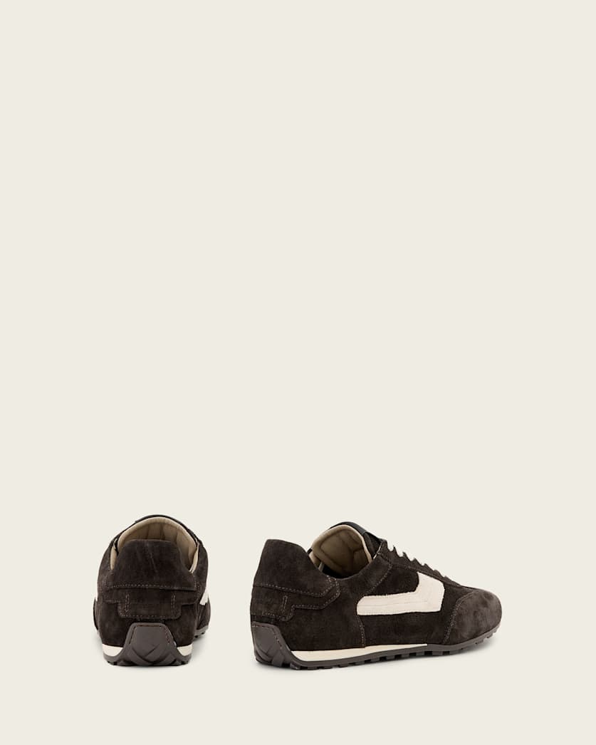 Liam Suede Hex Trainers Dark Brown | ALLSAINTS